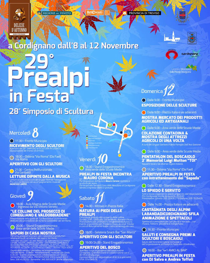 Cordignano Prealpi in Festa dal 8 Novembre al 12 Novembre 2023