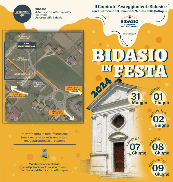Nervesa della Battaglia Bidasio in Festa dal 31 Maggio al 9 Giugno 2024